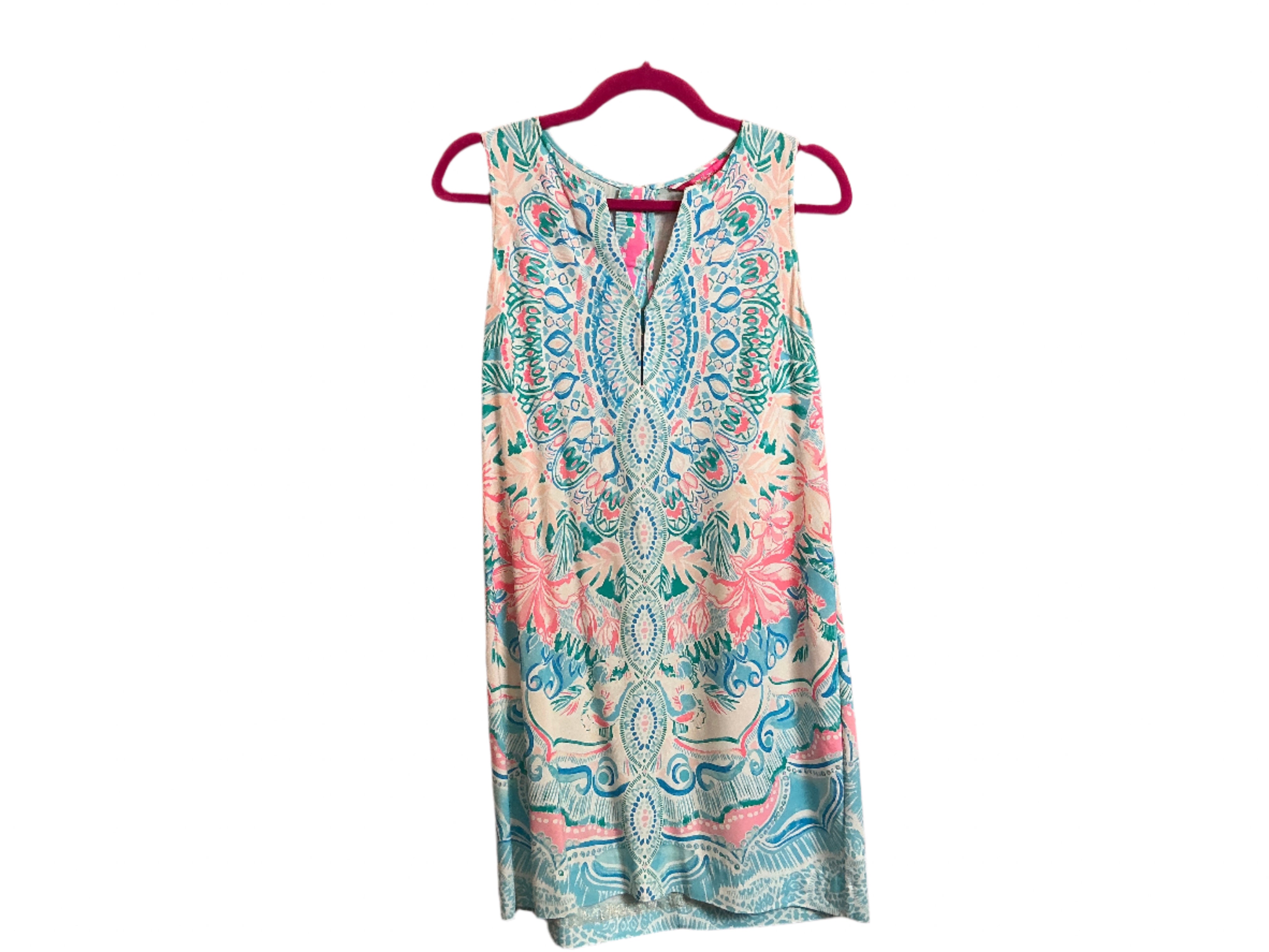 Lily Pulitzer Kelby Stretch Shift Dress Hot Tamale Engineered Shift Dr ...