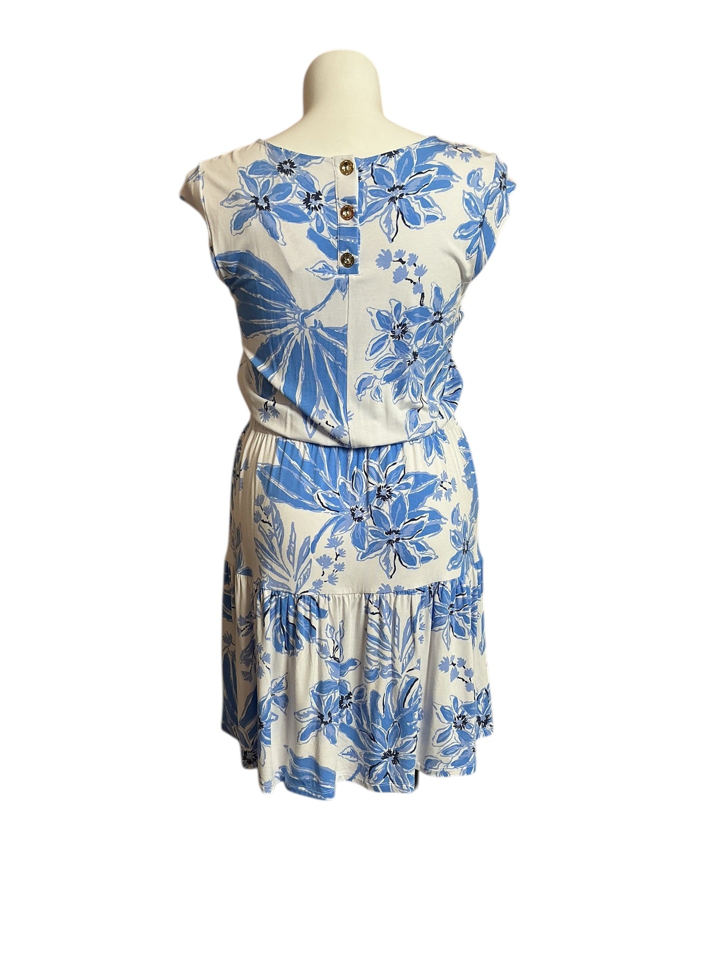 Lilly Pulitzer Danielle Dress - Resort White Jet Set Jungle - Size L ...